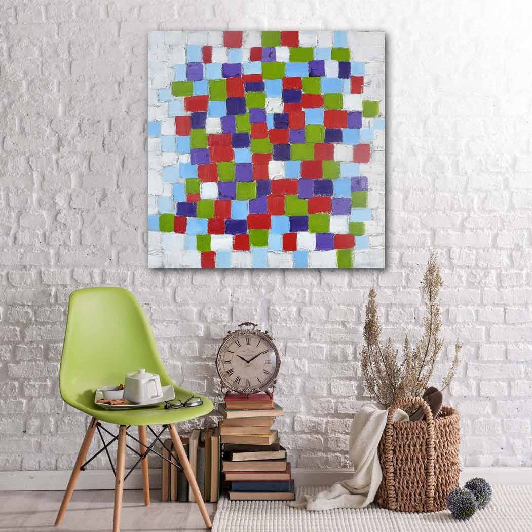Primary Cubes. 100cm x 100cm — Paintingsonline